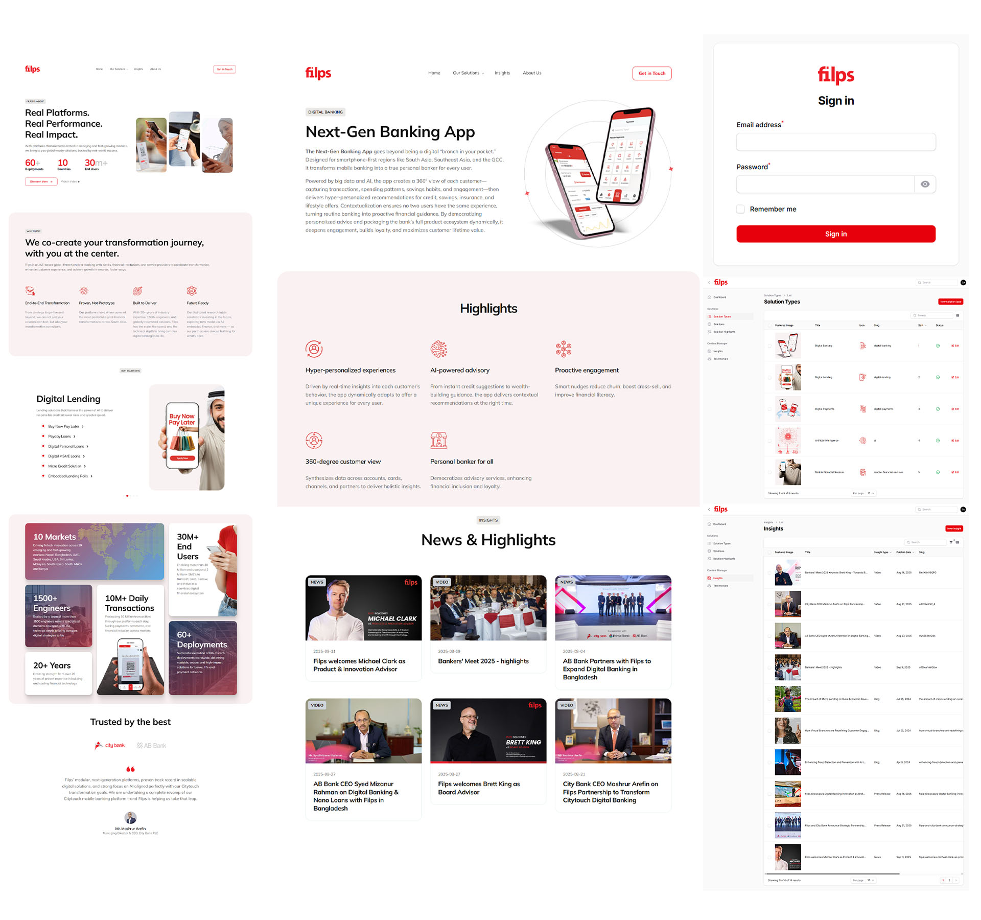 Filps Website Case Study | Full Stack Development with Laravel and ...